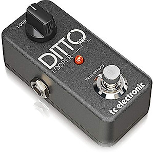 TC Electronic DITTO LOOPER Highly Intuitive Looper Pedal with 5 Minutes of Looping Time, Analog-Dry-Through and True Bypass Multicolored