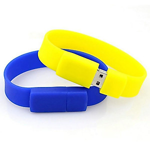 128GB USB 2.0 Flash Drive Novelty Wristband Shape Pen Drive Cute Thumb Drive Fashionable Bracelet Pendrive Memory Stick Black Jump Drive Zip Drive Gift