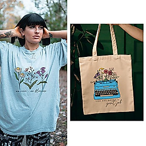 8 Sheets Vintage Flowers Iron On Transfers - Htv Heat Transfer Vinyl Iron On Decals Patches Design - Iron On Stickers T-Shirts Clothing Hats Pillows Backpacks for Women Crafts