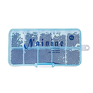 Mercury_Group Fasteners, 500Pcs M2 M2.3 M2.6 M3 PA Micro Laptop Repair Screws Computer PC Pan Self-Tapping Electronic Small Wood Screws SS03