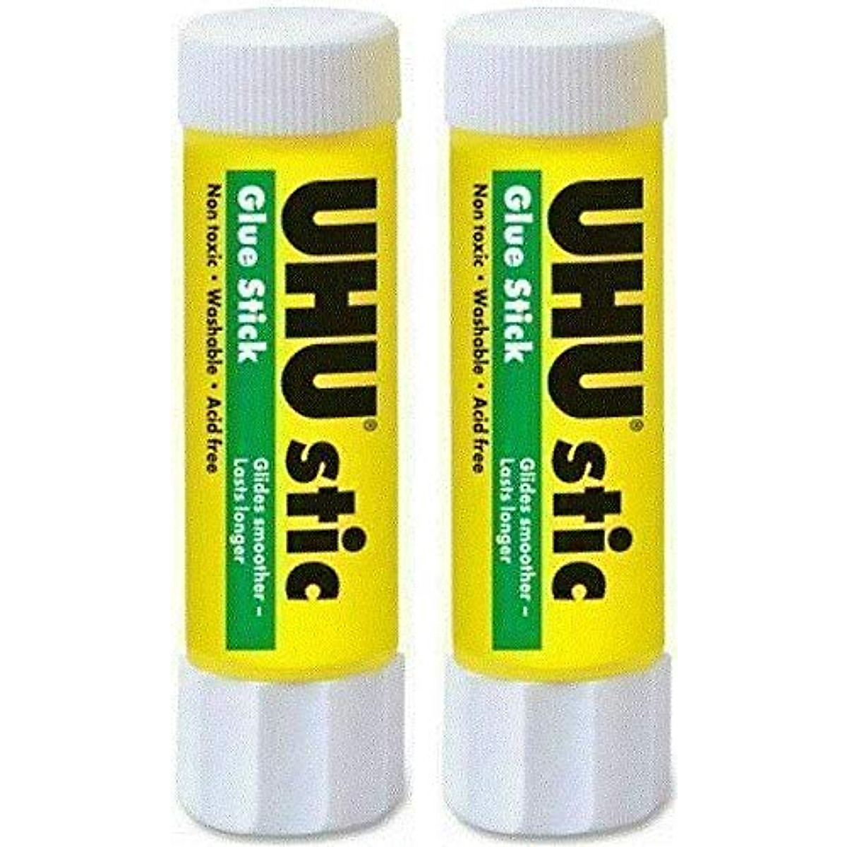 UHU 99655 Stic Permanent Clear Application Glue Stick, 1.41 oz (2 Pack)