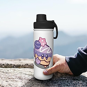 Cookie Printed Student Thermos Water Cup, Portable Water Cup
