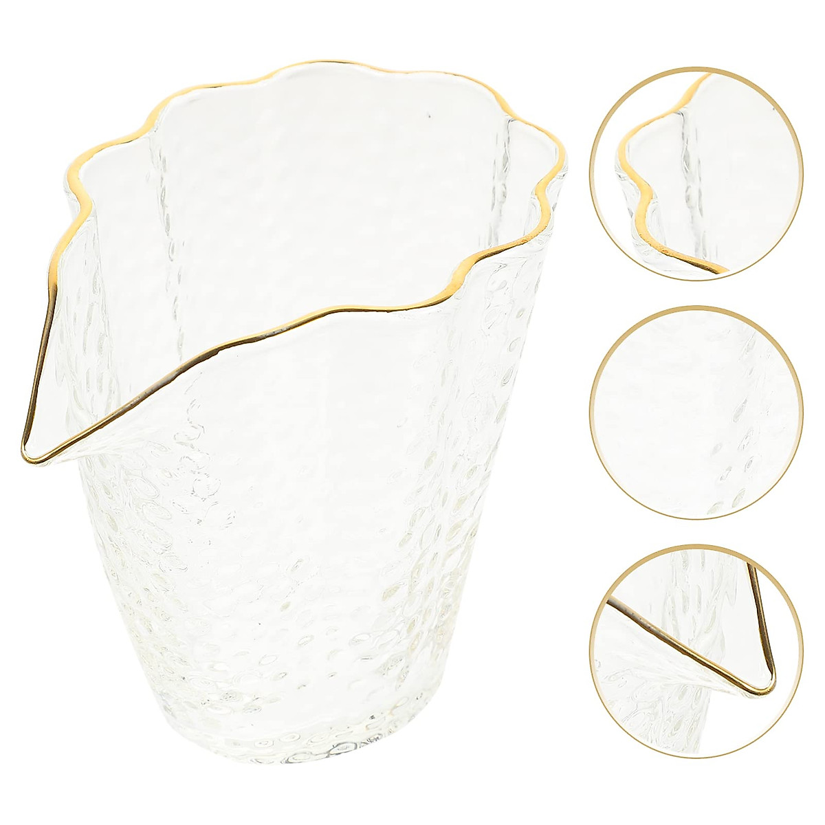 UPKOCH Glass Tea Pitcher Small Milk Tea Serving Mug Gong- - Tea Fairness Cup Clear Chinese Kungfu Teaset Cup China Gongfu Sharing Pitcher for Party