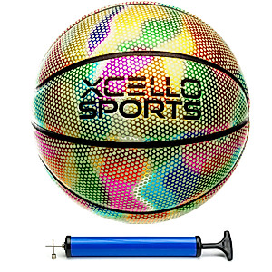Xcello Sports Basketball Official Size Holographic with Pump