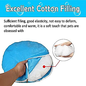 Hamiledyi Guinea Pig Bed,Large Guinea Pig Hideout Washable Winter Warm Sleeping House Shark Nest for Dwarf Rabbit Bunny Chinchilla Guinea Pig Ferret Rat