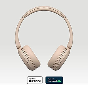 Sony Wireless Bluetooth Headphones - Up to 50 Hours Battery Life with Quick Charge Function, On-Ear Model - WH-CH520C.CE7 - Limited Edition - Cappuccino/Beige