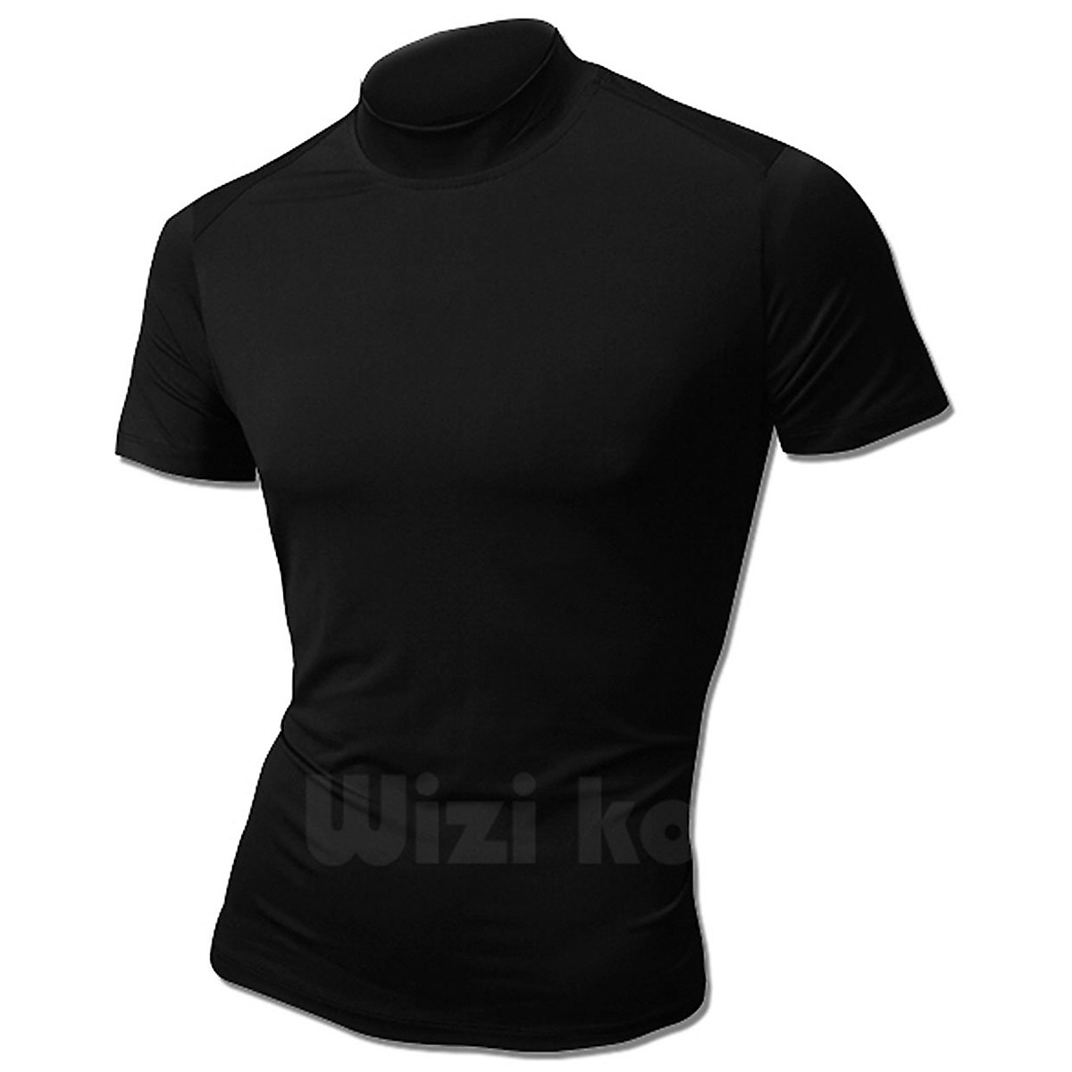 Mens Solid Short Sleeve Active Water Sports Rash-guard