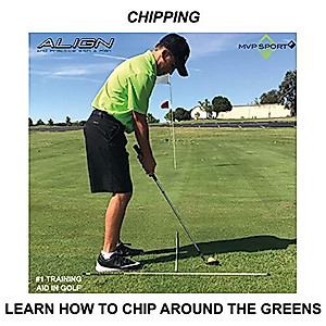 MVP Sport Golf Alignment Rods (MorodZ) Training Aid 2-Pack (Red)