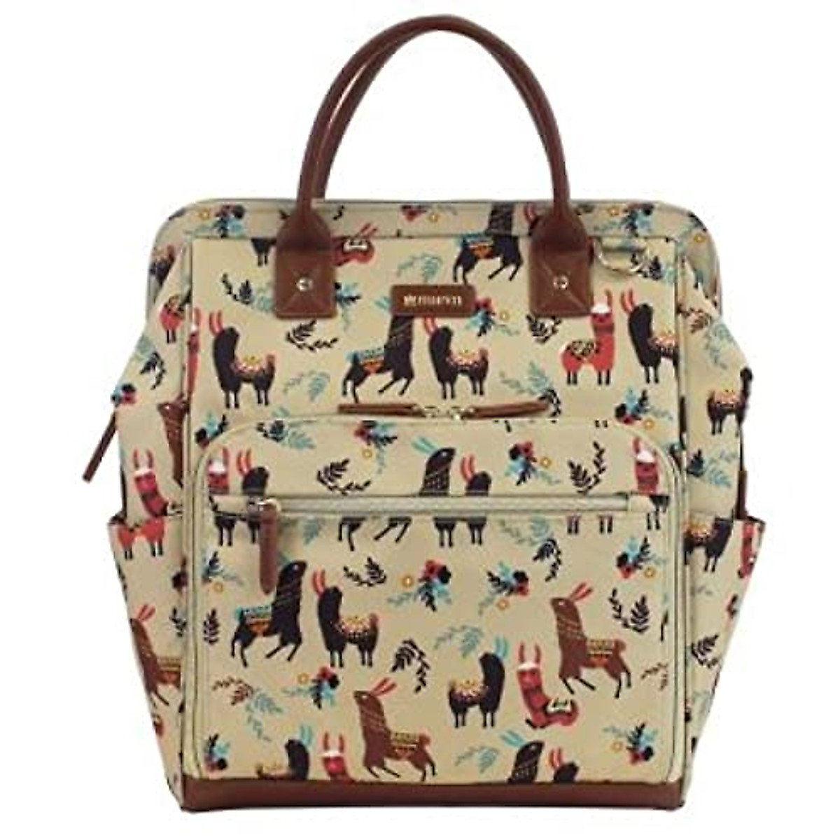 Maevn ReadyGO Water-Resistant Clinical Tote Backpack (Beige Llama)