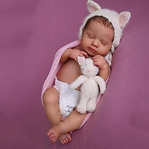 RXDOLL Full Vinyl Body Silicone Reborn Baby Dolls Boy 20 inch Realistic Newborn Baby Dolls That Look Real Life Baby Doll Anatomically Correct Boy Washable for Age 3+