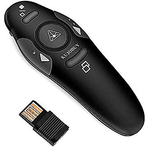 RF 2.4GHz Wireless Presenter Remote Presentation USB Control PowerPoint PPT Clicker PowerPoint Presentation Clicker PPT Remote Control Laser Pointer Slide Advancer Support Mac