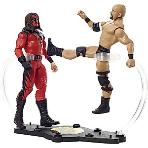 Mattel WWE “Stone Cold” Steve Austin vs Kane Championship Showdown 2-Pack 6-inch Action Figures Monday Night RAW Battle Pack for Ages 6 Years Old & Up