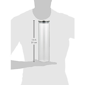 CASUAL PRODUCT Glass Spaghetti Jar with Stainless Steel Lid