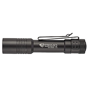 STREAMLIGHT 88083 ProTac 2L-X USB, Rechargeable USB battery & 66320 MacroStream USB Rechargeable Compact Flashlight with Wrist Lanyard, Hat Clip and USB Cord, Black