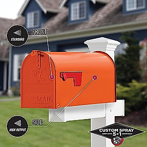 Rust-Oleum 376894 Stops Rust Custom Spray 5-in-1 Spray Paint, 12 oz, Gloss Orange