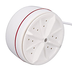 Luqeeg Portable Washing Machine, Sonicleaning Mini Washing Machine with Sucking Disc Automatic Folding Baby Clothes Underwear Washing Tub USB Low Noise Small Washer for Camping, Travelling, Apartment