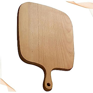 BESTonZON 1pc Wood Serving Tray Large Cutting Board Wooden Serving Tray Mincing Board Breadboard Chopping Block Bamboo Khaki Wooden Chopping Board Cutting Block for Kitchen Cheese Platter