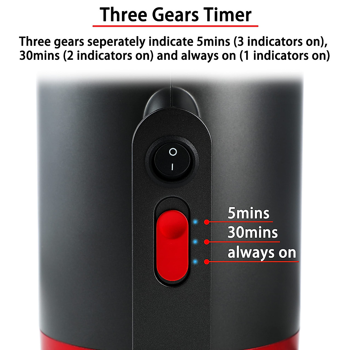 Simple Deluxe 32-inch Bladeless Fan, 9H Timer 10 Speeds with Remote Control, Heater & Fan Combo, Air Circulator Fan for Home Air Conditioner, Black