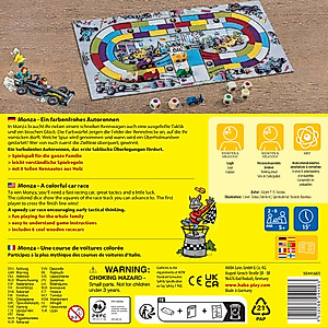 HABA Monza - Car Racing Games & Beginner's Board Game, Engaging Family Games for Kids and Adults Ages 5+ (Made in Germany)