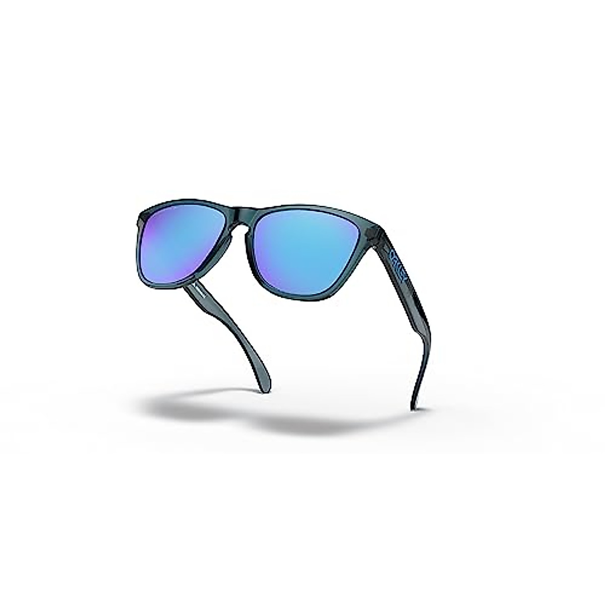 Oakley OO9013 Square Sunglasses, Crystal Black/Prizm Sapphire Iridium Polarized, 55 mm