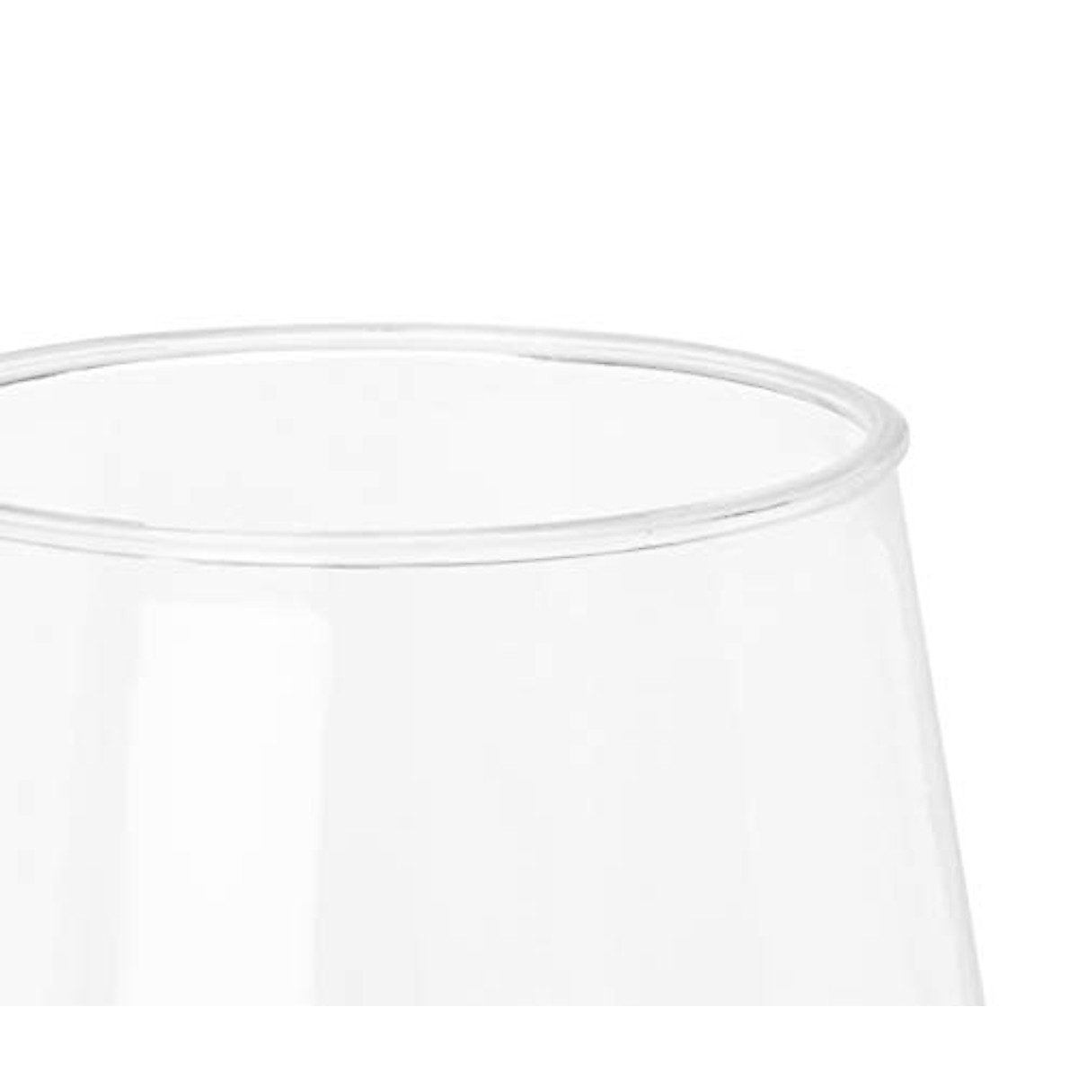 32 count 12 oz Unbreakable Stemless Plastic Wine Champagne Glasses Elegant Durable Reusable Shatterproof Indoor Outdoor Ideal for Home, Office, Bars, Wedding, Bridal Baby Shower