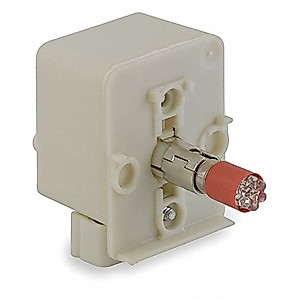 Schneider Electric Red Lamp Module with Bulb, Lamp Type: LED, 120VAC/DC Lamp Module Voltage