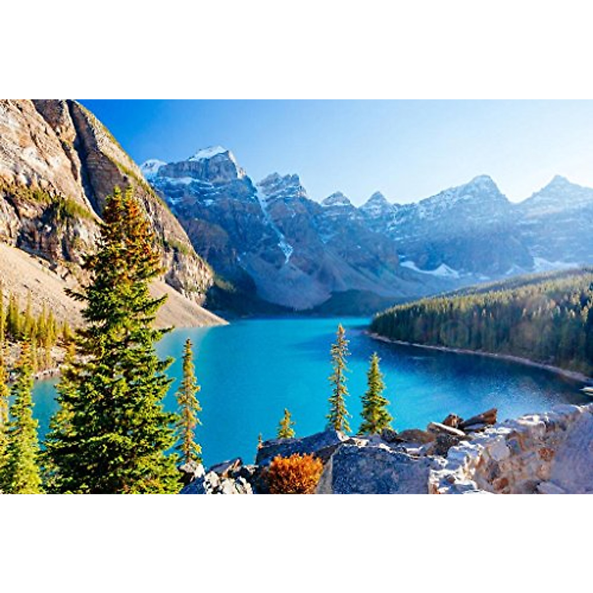 Moraine Lake Banff National Park Lake Louise Alberta Canada Photo Photograph Cool Wall Decor Art Print Poster 36x24