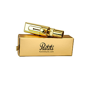 Paititi Professional Gold Plated Alto Saxophone Metal Mouthpiece #6