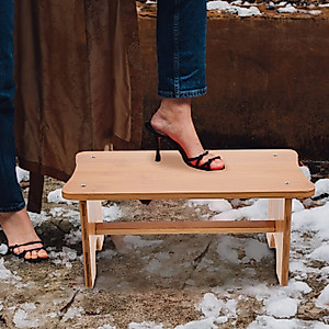 Footstool Stepping Stool Foot Stool Chairs for Kids Childs Chair Under Desk Footrest Step 2 Water Table Foot Rest Foot Support Tool Non-slip Step Stool Potty Chair Wooden Stool