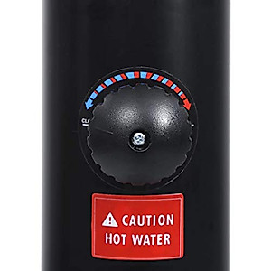 vidaXL Garden Solar Shower,Stand Portable Mobile Wooden Garden Shower Camping Water Pressure Shower for Backyard Pool Outdoor Swimming,Black 84,6" 2,1 gal