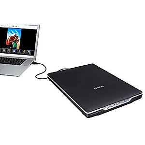 Epson Perfection V19 Color Photo & Document Scanner with scan-to-cloud & 4800 dpi optical resolution , Black