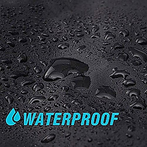 BAOFI Garden Furniture Covers Waterproof 24x24in, Patio Furniture Cover Round, Table Covers 420D Oxford Fabric Windproof Dust Proof Rip Proof for Outdoor Dining Table and Chairs