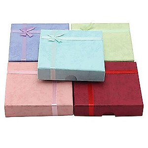 Silver Empire Jewelry MURANO GLASS 41X41MM OPEN SAPPHIRE GOLD BLACK WHITE DONUT