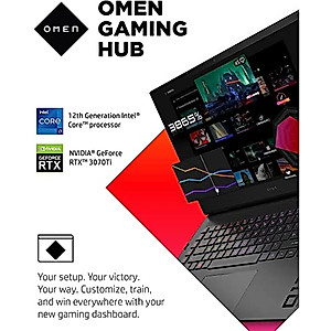 HP 2022 OMEN O17 17.3" 165Hz Gaming Laptop, Intel Core i7-12700H, 16GB RAM, 1TB PCIe SSD, Backlit Keyboard, NVIDIA GeForce RTX 3070Ti 8GB, HD Webcam, Win 11 Pro, Black, w/ 32GB USB Business Card
