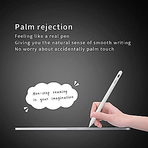 Penoval Stylus Pen for iPad Pencil Tilt Sensitivity Active Stylus Pens, Palm Rejection Pen, A4 Pro Black, Compatible with iPad Pro 11/12.9, iPad Air 4, iPad Series(2018-2021)