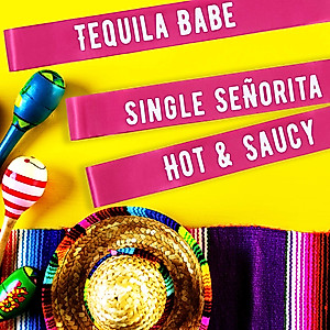 Final Fiesta Bachelorette Sashes | 7 Pack | 1 Bride to be Sash and 6 Bride Tribe Sashes with Fun Final Fiesta Phrases