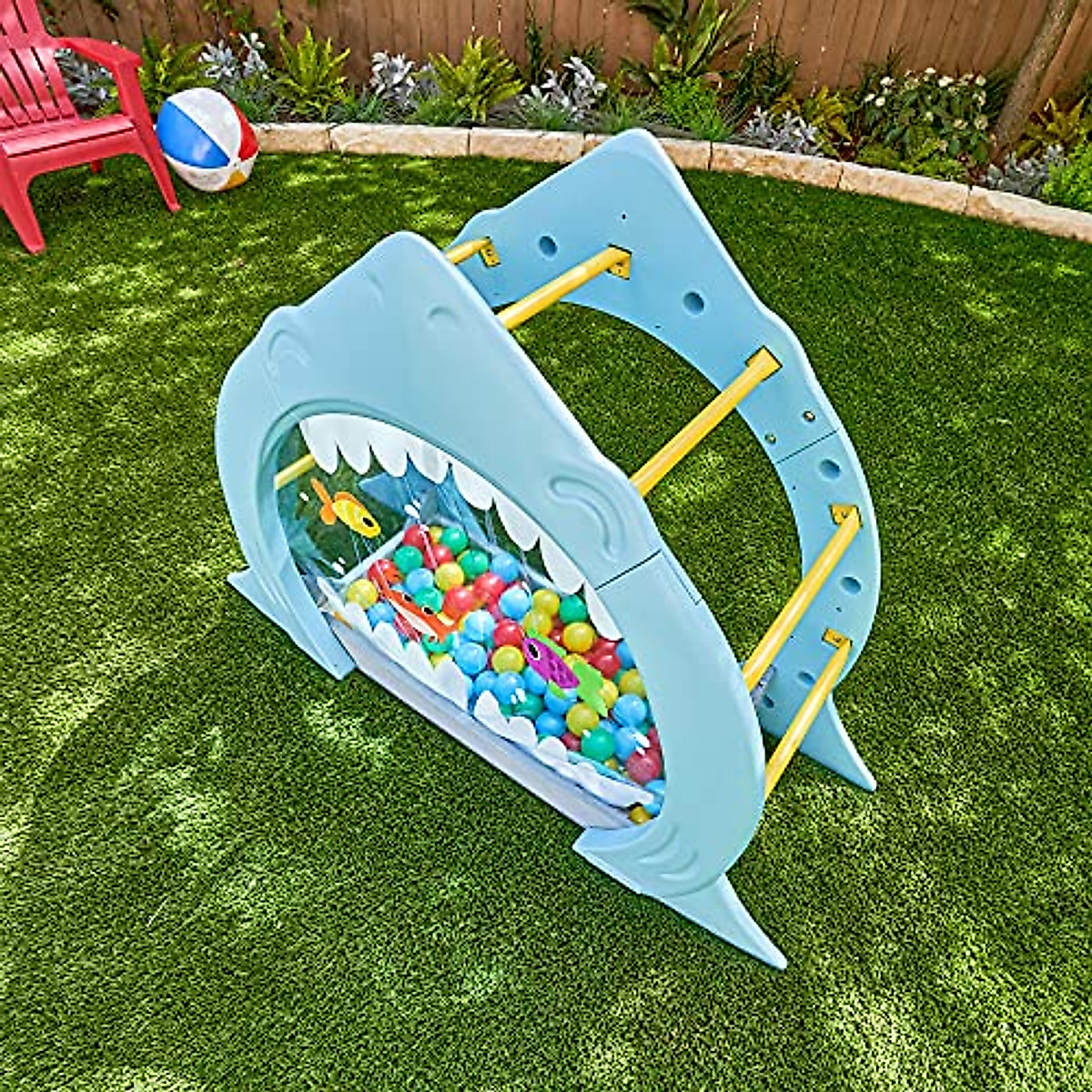 KidKraft Shark Escape Outdoor Toddler Climbing Toy with Ocean Theme Helps Build Gross Motor Skills, Gift for Ages 3-5