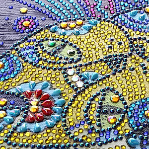 HAPPIShare Oil Painting Paint by Cat, Butterfly, Animal Kit for Kids Adults Students Beginner DIY Canvas Painting by Numbers Acrylic Oil Painting Arts Craft for Home Wall Decoration