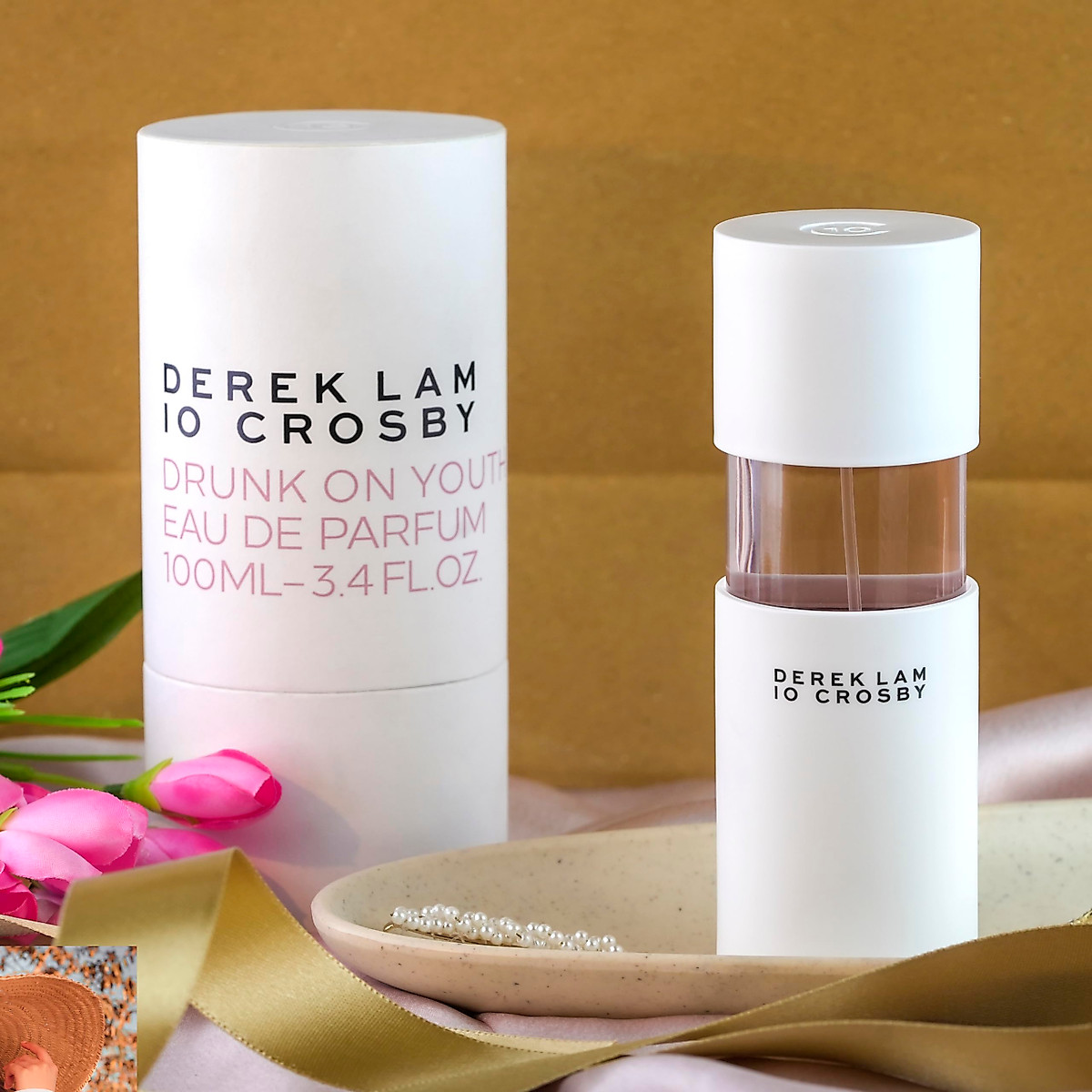 Derek Lam 10 Crosby, Drunk On Youth Eau De Parfum, Fragrance Mist For Women, Fruity & Floral Scent, Perfume Spray With Apple And Honeysuckle Accords, 3.4 Oz