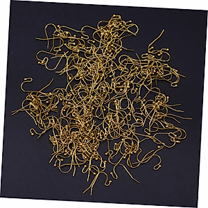 VILLCASE 400 pcs DIY Earrings Hook end Ear Wires Earring Hooks Fish Hook Earrings Earring Jewelry Findings Hook Earring Wires Hanging Hook Tool Hooks an Fittings peg Hooks Head