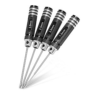 Speedybee RC Hex Driver Kit: 4pcs RC Tools Set 1.5mm 2.0mm 2.5mm 3.0mm Screw Driver for FPV Drone Quadcopter RC Car Helicopter Models