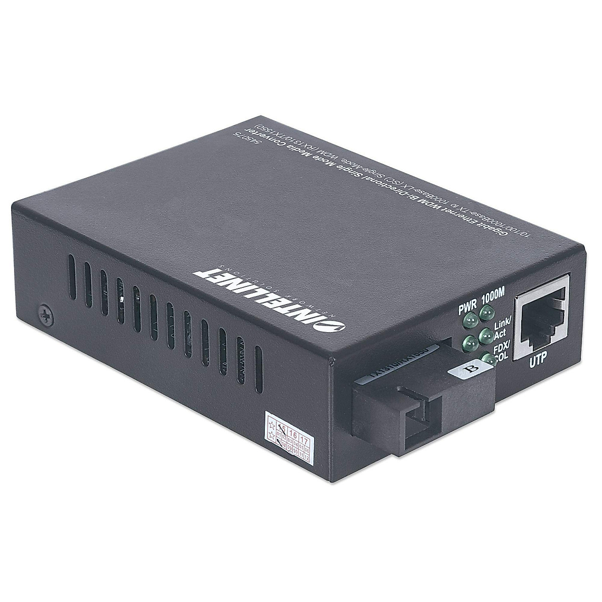 Intellinet Gigabit Ethernet WDM Bi-Directional Single Mode Media Converter