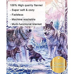 KYKU Blankets and Throws - Fleece Blanket Decorative for Adults and Kids Design Pretty Art Gift Home Decorative Living Room Sofa Hug Plush Soft Beding Nap Cozy Blanket