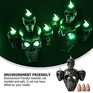 ABOOFAN 1 Set Haloween Smoke Horror Skeleton LED Candlelight Aromatherapy Decor Light Halloween Decor