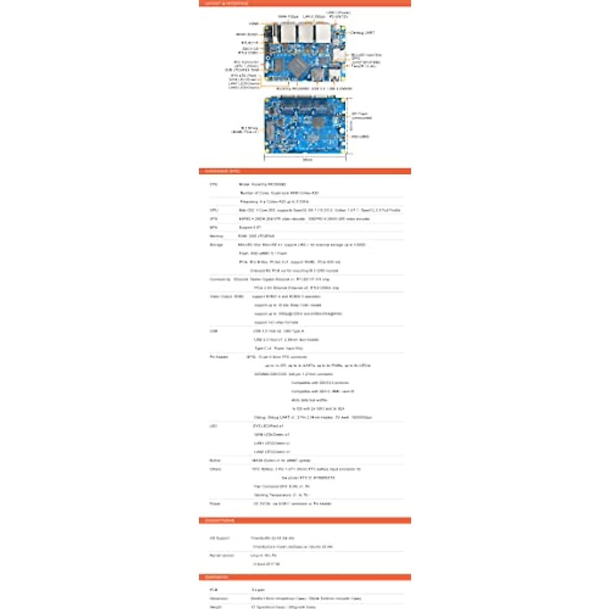 youyeetoo NanoPi R5S Mini Router with Metal Case,2GB LPDDR4 8GB EMMC, RK3568 Development Board 0.8TOPS NPU Support Docker Three Ethernet Ports USB3.0 HDMI Support M.2 NVMe PD Power (Power Bundle)