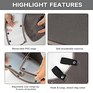 Pilviset Soft Dog Cone Collar After Surgery,Clear Padded Collar,E-Collars for Dogs to Prevent Licking Wound, Adjustable Dog Recovery Collar for Large Medium Small Dog,Elizabethan Collar XL