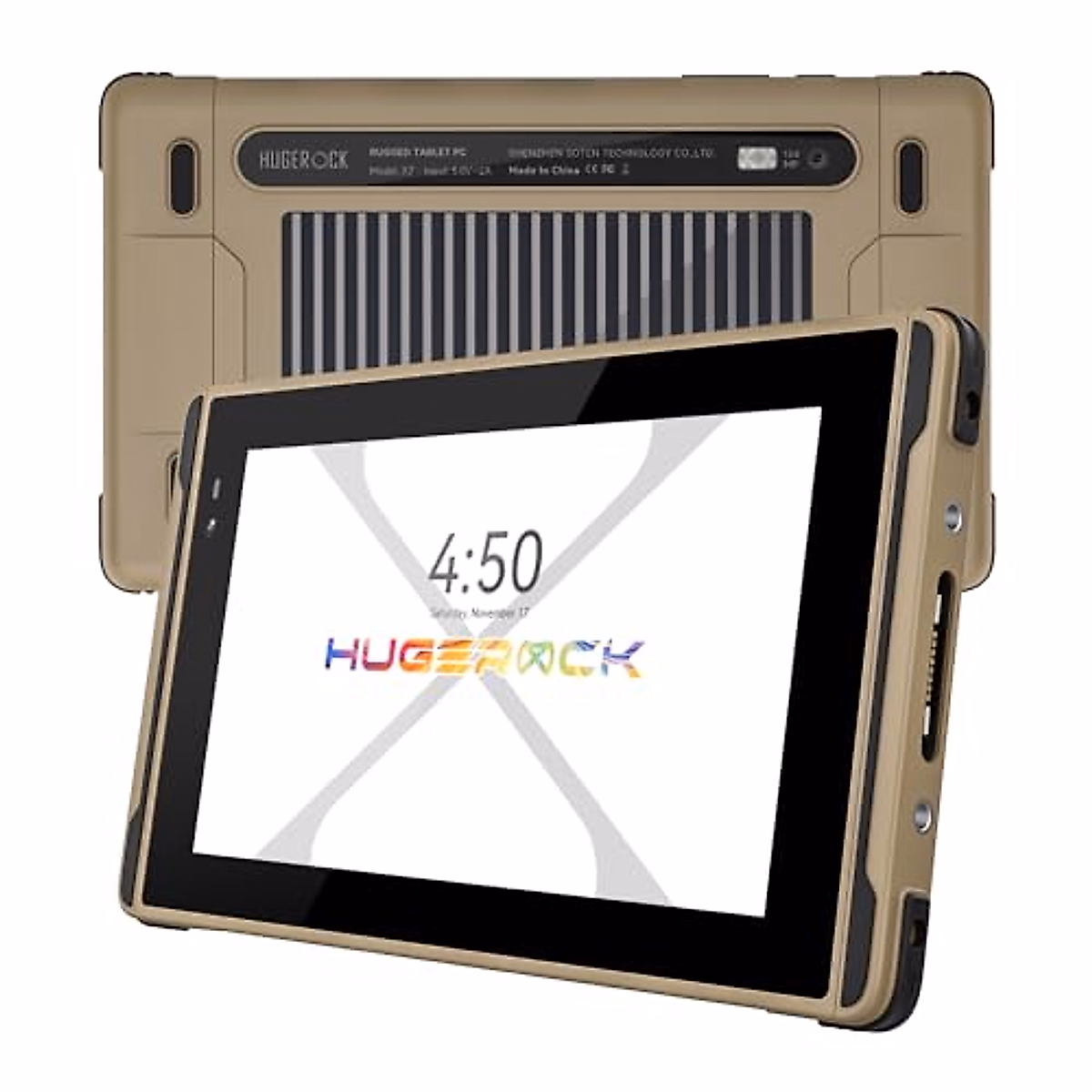 Hugerock X7 Rugged Tablet 7 inch, 2600nit Sunlight Readable, 8+128GB Android 13 Waterproof ...