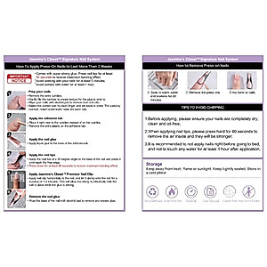 Jasmine’s Closet® Premium Nail Clips (5 Pack) - Eliminate Air Bubbles - Strong, Sturdy & Sets Glue Perfectly - Salon Quality Nails at Home