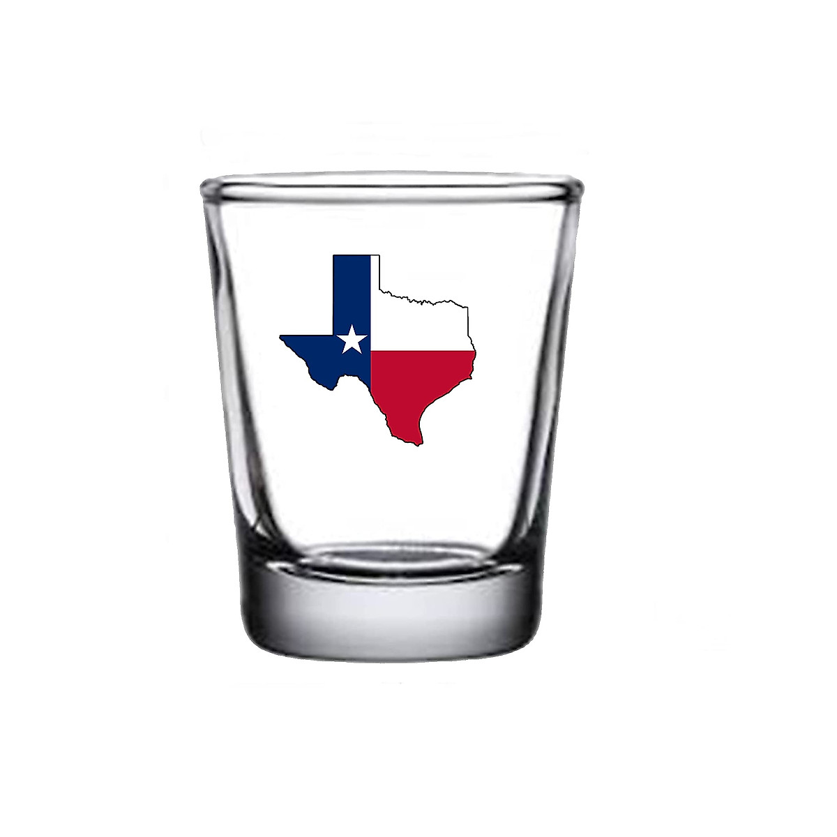 Rogue River Tactical Texas State Flag Outline Shot Glass Gift For Texan TX