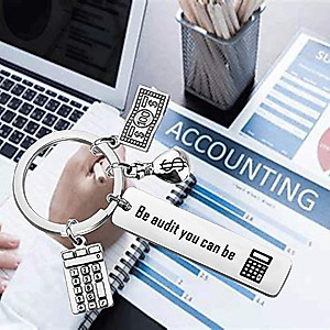 WSNANG Accountant Jewelry Be Audit You Can Be Keychain Auditor Gift Accounting Major Gifts CPA Graduation Gift (Be Audit Keychain)